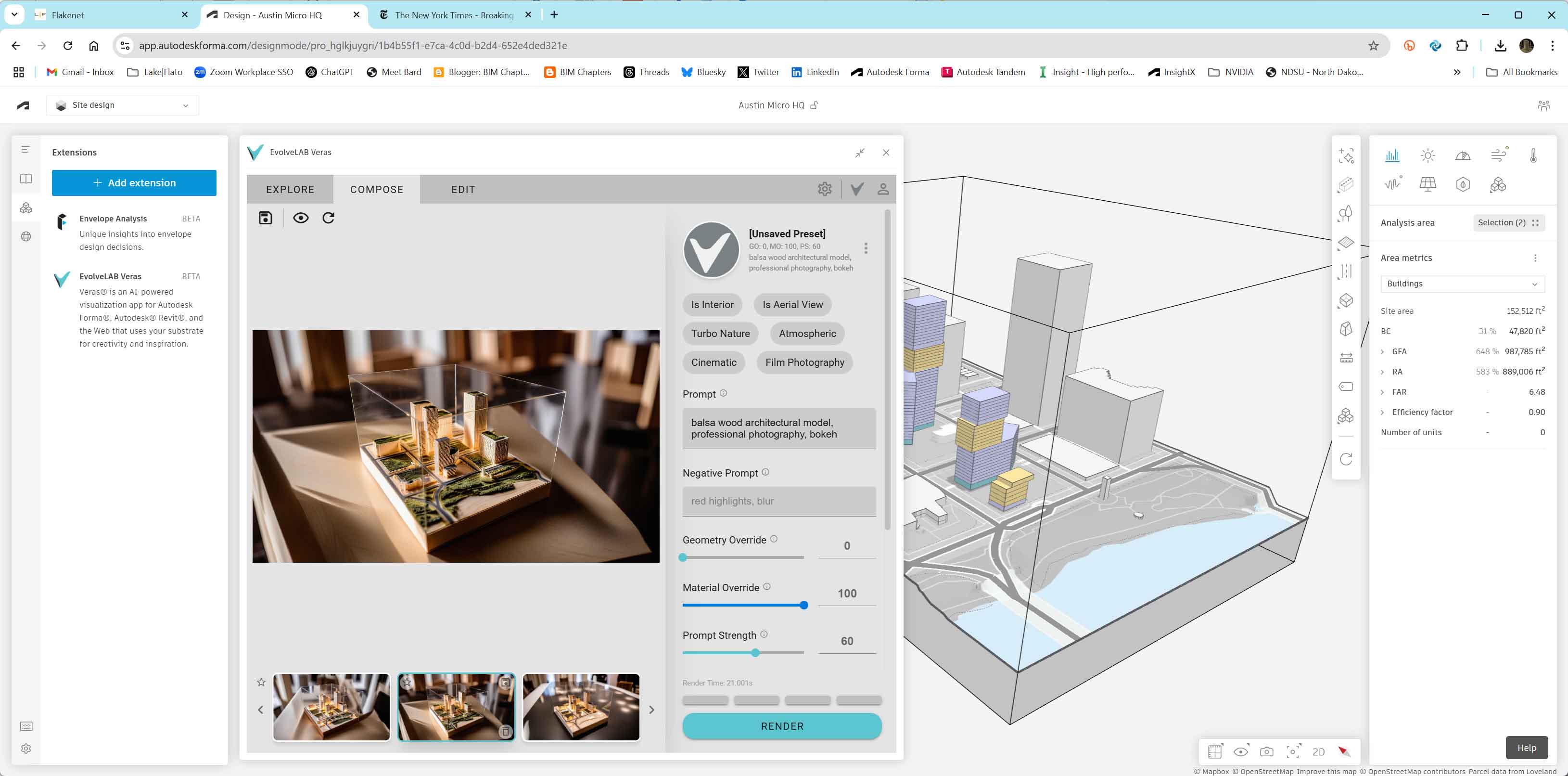AI-Enhanced Architectural Visualization Workflow Using Enscape and Veras